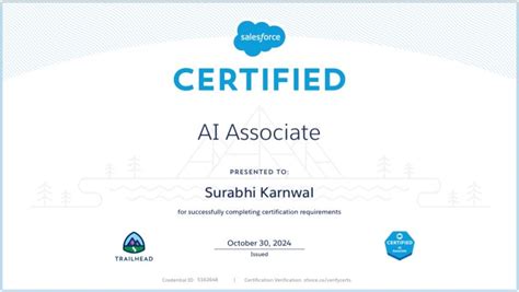 Salesforce Ai Certification Accenture Accenturesong Salesforceai Continuouslearning