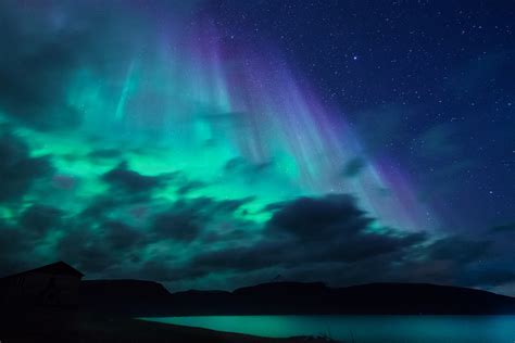 Aurora Borealis In Blue