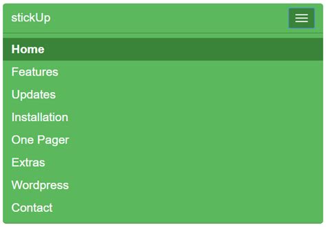 Responsive Sticky Top Navigation Menu Stickup Tutorial Jinni
