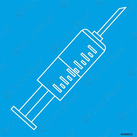Injection Symbol Icon Outline Style Stock Vector 4488630 Crushpixel