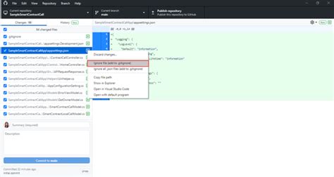 Adding Git Ignore File And Folder Using Git Desktop Dotnet Copilot