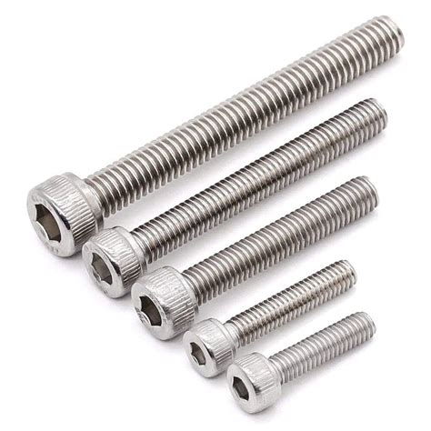 M6 Hex Socket Cap Head Screws Bolts 304 Stainless Steel Siliver Din912