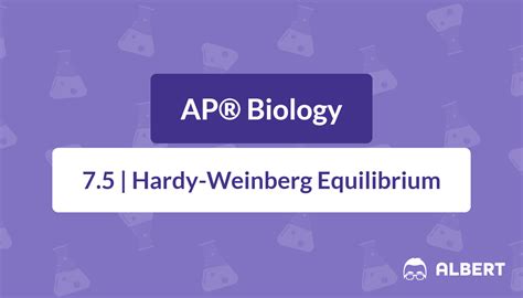 Hardy Weinberg Equilibrium Ap® Biology Review Albert Resources