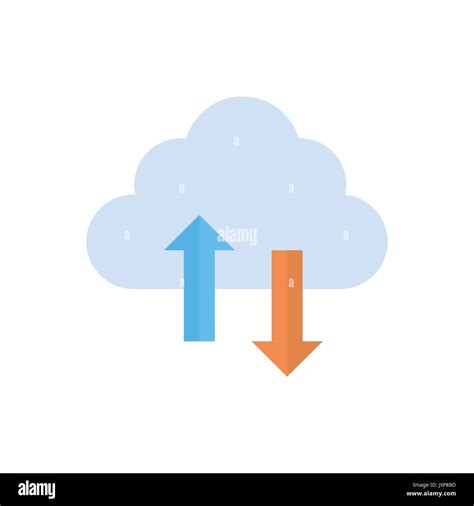 cloud data synchronization icon computer connection database access