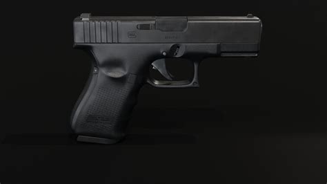 Glock 19 3d Model Rigged Cgtrader