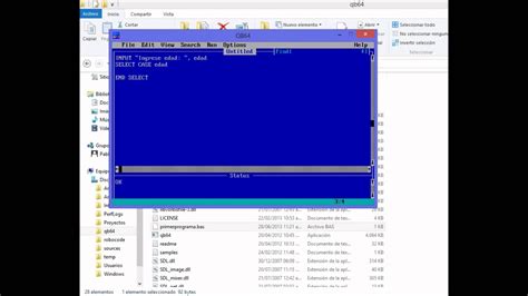 tutorial qbasic capítulo 7 select case parte 2 youtube