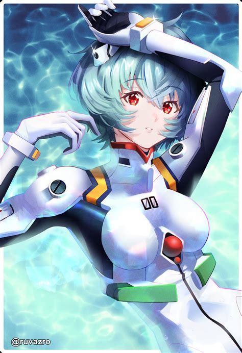 Ayanami Rei Neon Genesis Evangelion Drawn By Ruvazro Danbooru