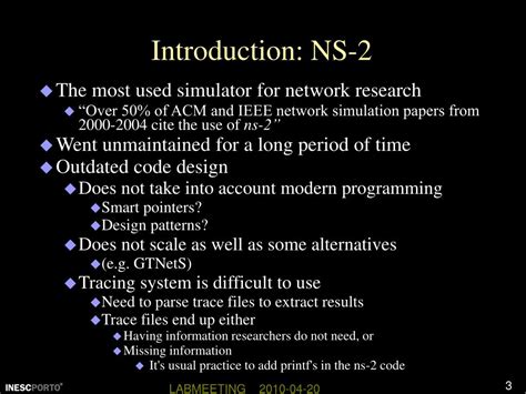 Ppt Ns 3 Network Simulator 3 Powerpoint Presentation Free Download