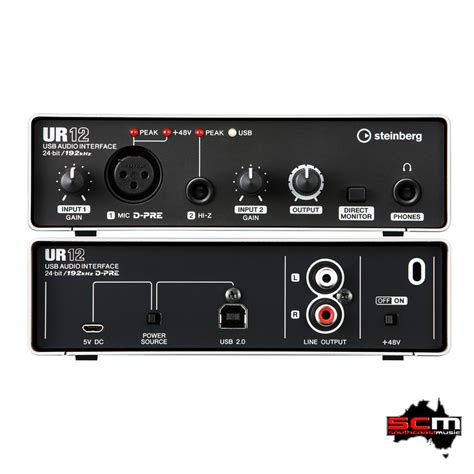 Steinberg Ur12 2 X 2 Usb 2 0 24 Bit 192 Khz Audio Interface With