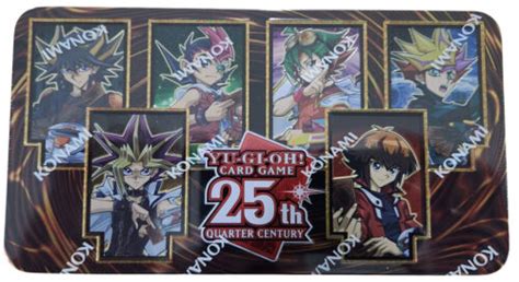 Konami Yu Gi Oh 25th Anniversary Tin Dueling Heroes 3 Packs For