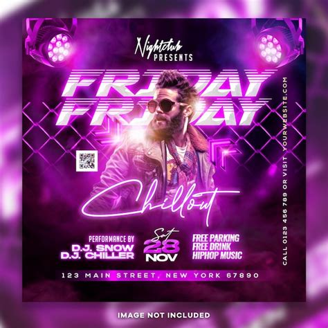 Exclusivo Fin De Semana Chillout Dj Party Social Post Psd Archivo Psd