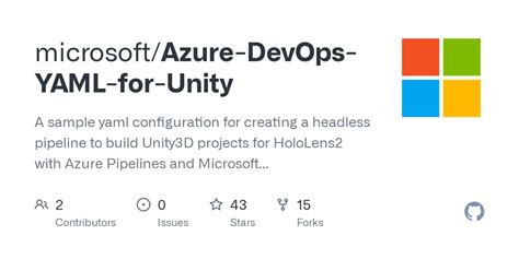 Github Microsoftazure Devops Yaml For Unity A Sample Yaml