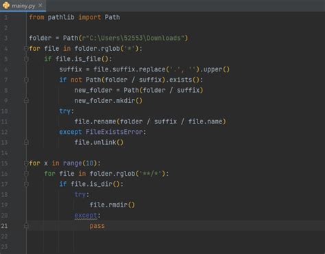Script For Keeping Your Folders Super Organized Rpython