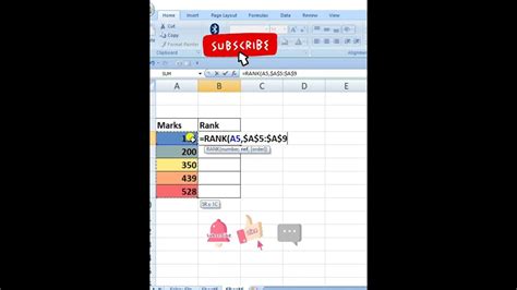 Rank Formula In Excel Excel Rank Formula Excel 1st 2nd Position Viralvideo Youtube