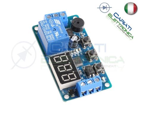 Scheda modulo relè temporizzatore timer multifunzione V con display