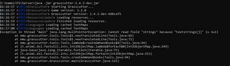Bug Exception In Thread Main Javalangnullpointerexception · Issue 1950 · Grasscutters