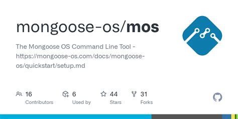 GitHub Mongoose Os Mos The Mongoose OS Command Line Tool Https Mongoose Os Com Docs