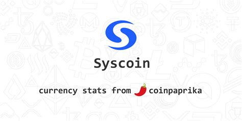 Syscoin Sys Price Live Chart Index Market Cap Coinpaprika