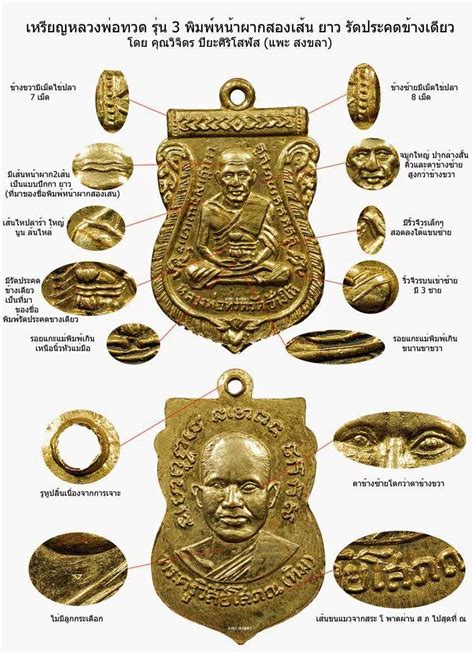 พิมพ์ที่ 3 พิมพ์หน้าผาก 2 เส้นยาว รัดประคดข้างเดียว พิมพ์นี้เป็นพิมพ์ที่ค่อนข้างหายากพิมพ์หนึ่ง