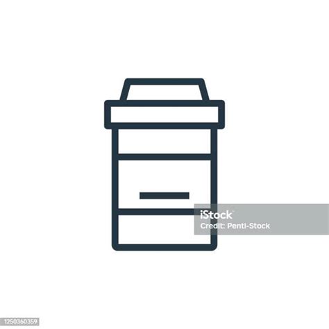 커피 컵 벡터 아이콘 커피 컵 편집 가능한 스트로크 웹 및 모바일 앱 로고 인쇄 매체에 사용하기 위한 커피 컵 선형 기호입니다 얇은 선 그림 벡터 격리 된 윤곽선 도면입니다