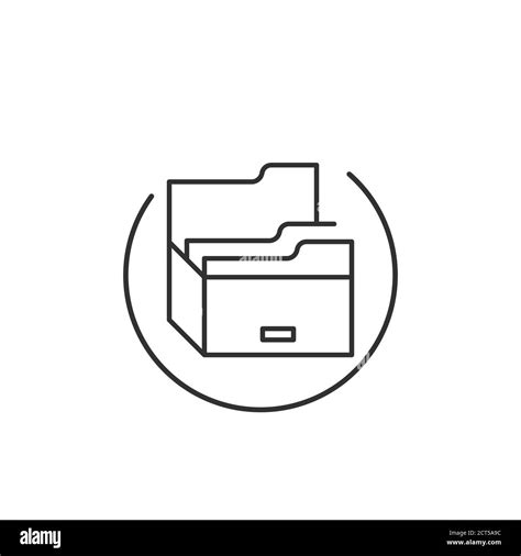 Document Flat Vector Icon Archive Data File Symbol Logo Illustration Stock Vector Illustration