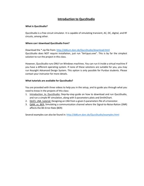 QucsStudio Tutorial Circuit Simulation Guide