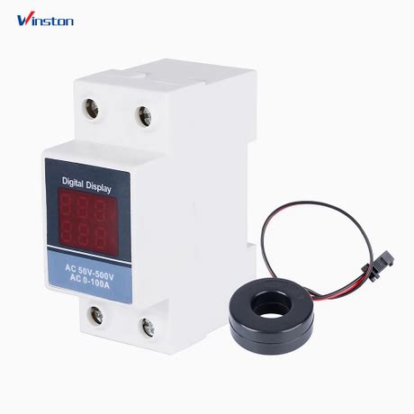 Din Rail AC Voltage Current Display Meter Buy Ammeter Voltmeter Current Protector Product