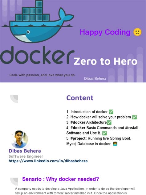 Docker Zero To Hero Pdf Application Software My Sql
