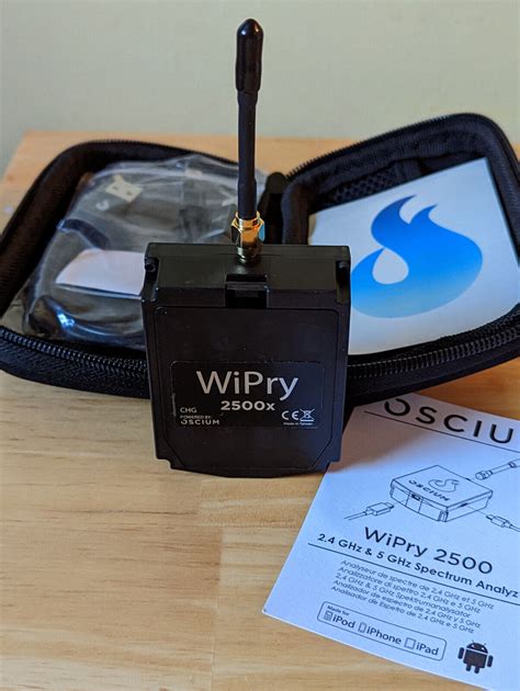 Oscium Wipry 2500x 2 4 5ghz Wifi And 802 11 Spectrum Analyzer Android Ios Mac Pc Industrial Lynx