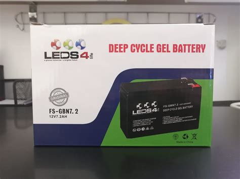 12v Deep Cycle Gel Battery 72ah Leds 4 Life