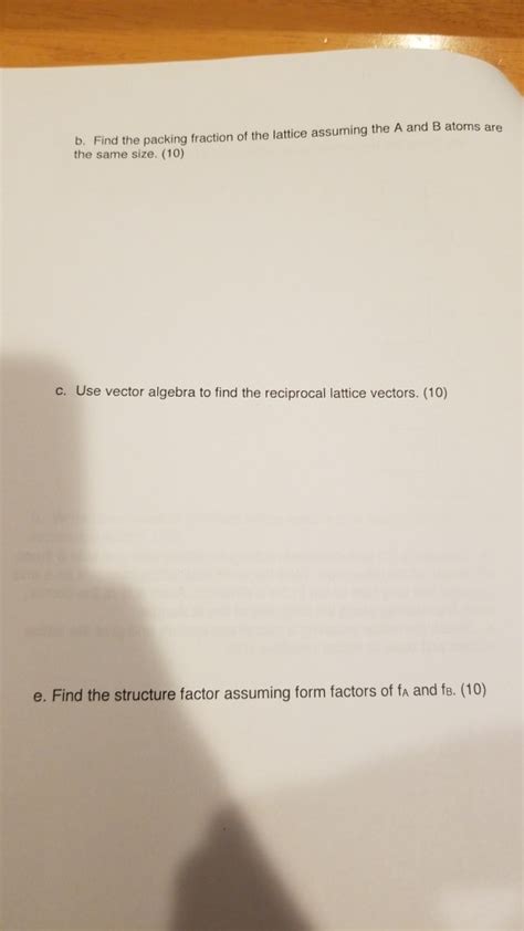 Solved 6 Consider A 2d Side Centered Rectangular Lattice
