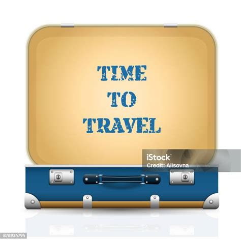 오픈 된 레트로 빈티지 가방입니다 3 차원 여행 가방 현실적 아이콘 3차원 형태에 대한 스톡 벡터 아트 및 기타 이미지 3