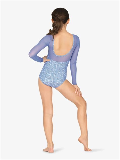 Custom Multicolor Sublimation Gymnastics Leotards Girls Long Sleeve