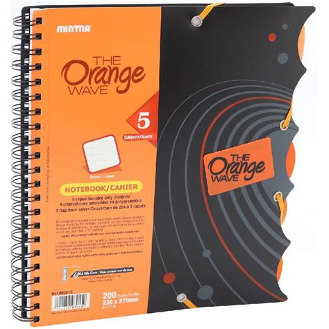 Mintra The Orange Wave Notebook Letter Jarir Bookstore Ksa