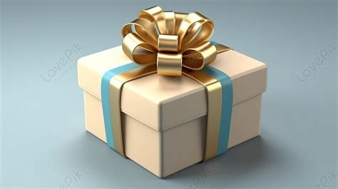 아름다운 파란색 리본과 활이 달린 3d 크림 선물 상자 배경 절하다 배경 파란 리본 배경 크림 3d 배경 이미지 Hd 절하다 파란 리본 크림 3d 배경 사진 무료