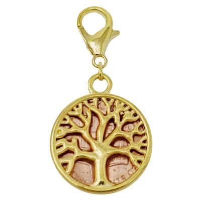 Tree Of Life Gold Tone Penny Charm The Copper Coin Penny Jewelry