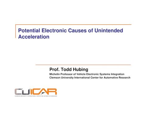 Pdf Potential Electronic Causes Of Unintended Acceleration Dokumentips
