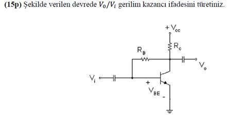 solved derive the expression voltage gain in the circuit