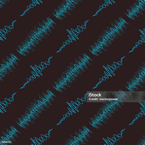 벡터 디지털 음악 이퀄라이저 오디오 파도 완벽 한 패턴 디자인 서식 파일 오디오 신호 시각화 신호 일러스트 그래프에 대한 스톡 벡터 아트 및 기타 이미지 Istock