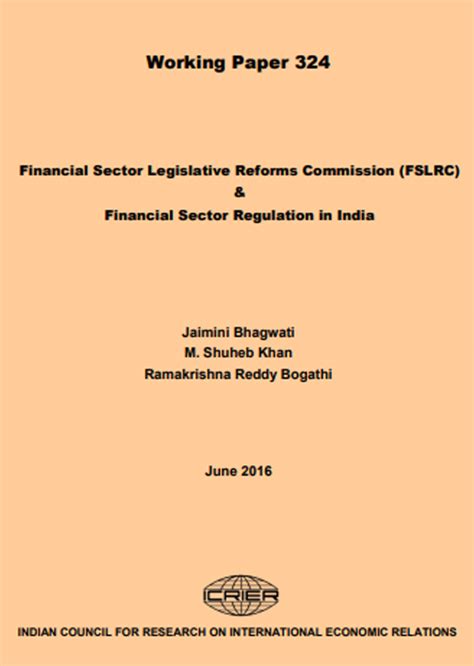 Financial Sector Legislative Reforms Commission Fslrc And Financial