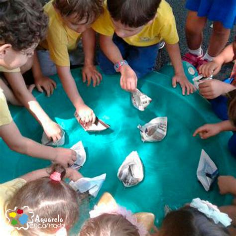 Aquarela School Brincadeiras Em Casa Flutua Ou Afunda