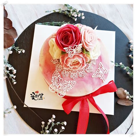 앙금플라워떡케이크 마스터3차 앙금레이스 수업 앙금나비가 살포시 네이버 블로그