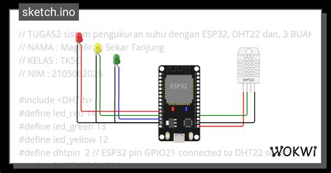 Tugas 3 Mengukur Suhu Dengan Esp32 Maghfirah Sekar Copy Wokwi Esp32