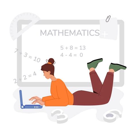 Premium Vector Mathematical Calculations Flat Illustrations