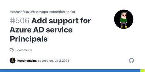 Add Support For Azure Ad Service Principals · Issue 506 · Microsoft
