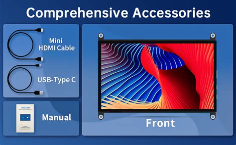 Hmtech 7 Inch Raspberry Pi Screen Touchscreen Monitor