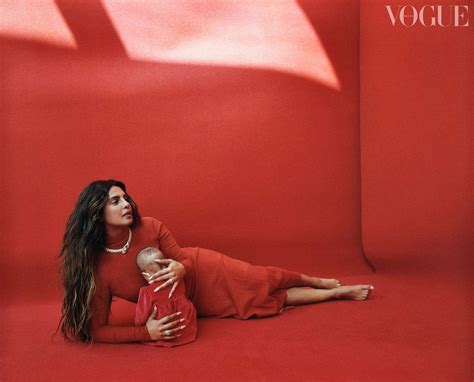 Priyanka Chopra Sweetly Snuggles Baby Malti For Vogue See The Photo