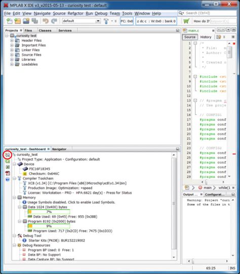 15 microchip curiosity development board supports 8 bit pic microcontrollers cnx software