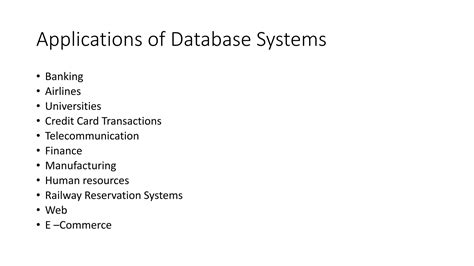 Introduction Of Dbms Pptx Databases Computer Software And Applications