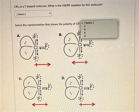 Solved Cif3 Is A T Shaped Molecule What Is The Vsepr